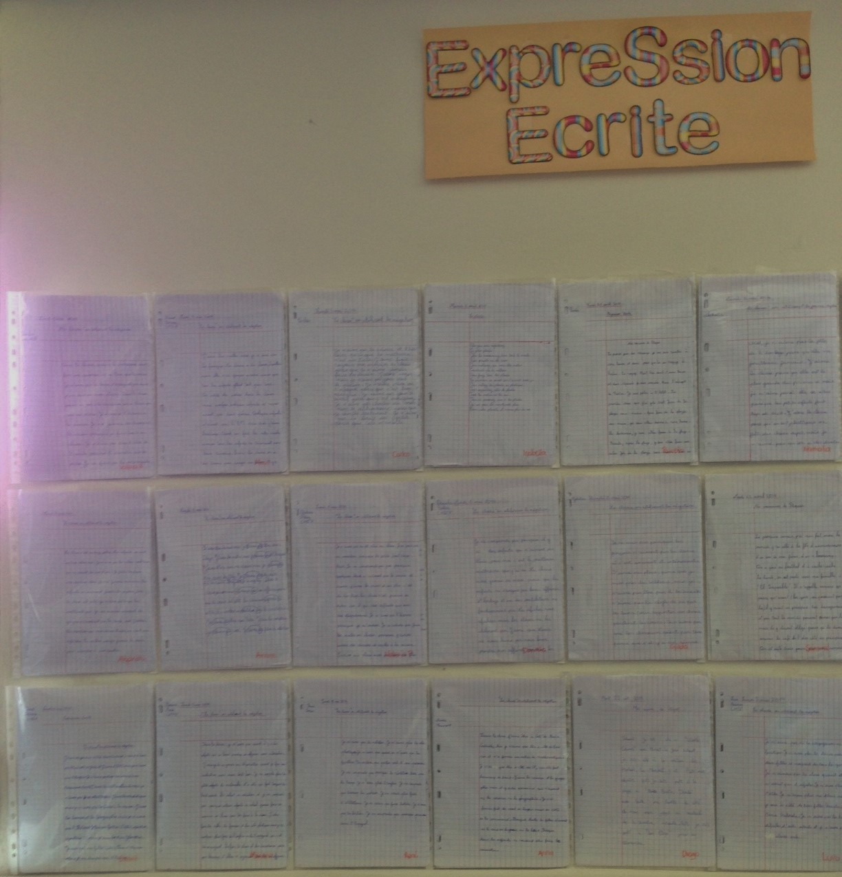 Expression Ecrite/ Expresión Escrita :: CLASSE CM2A 13-14